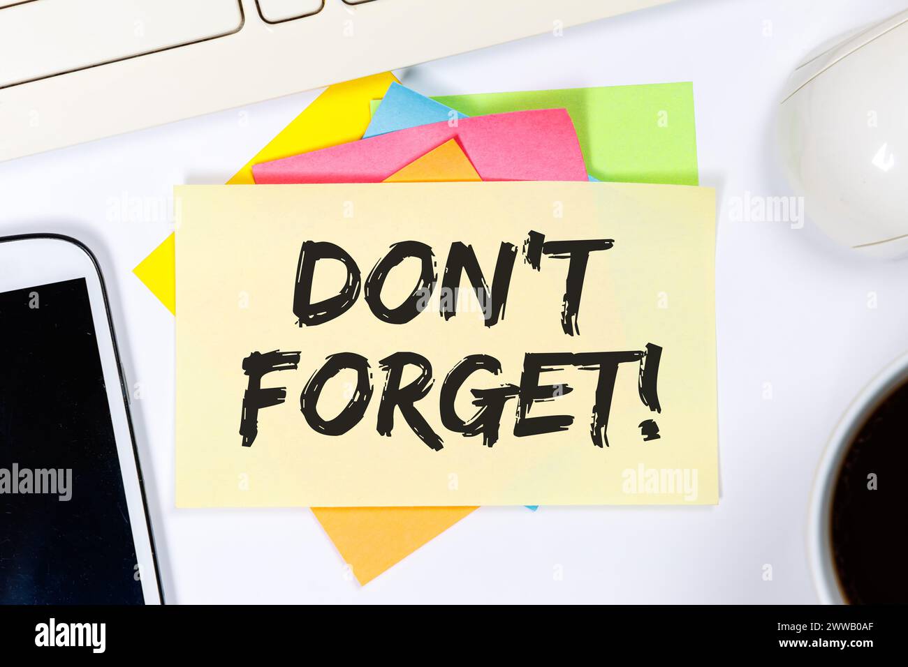 Don't forget date meeting remind reminder communication business ...