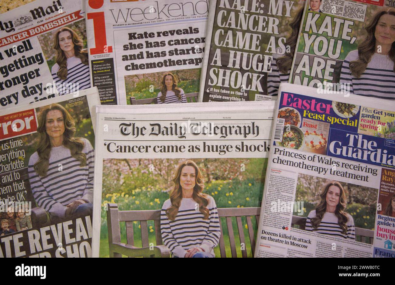 Newspapers catherine cancer hi-res stock photography and images - Alamy