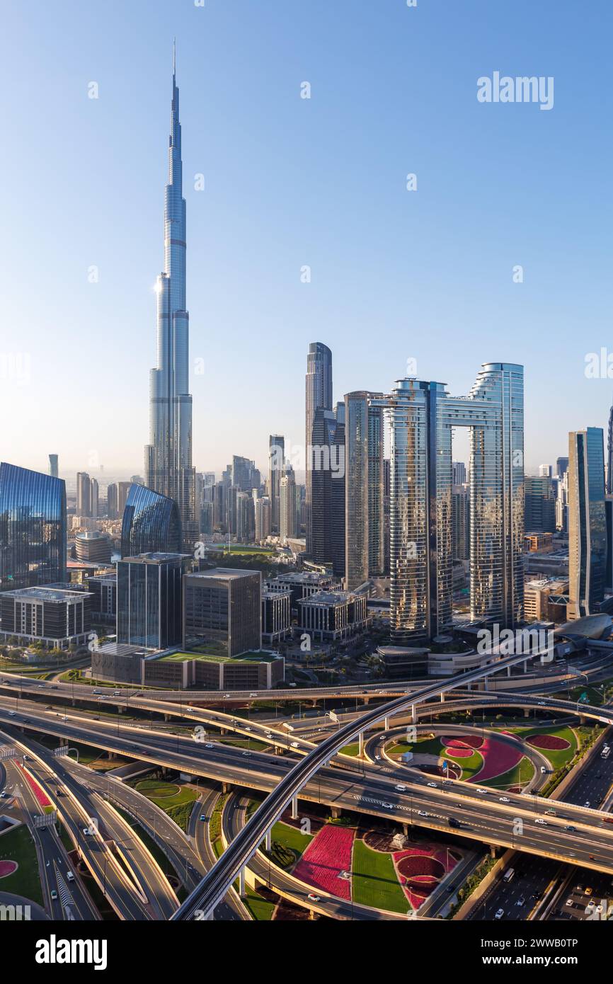 Dubai Burj Khalifa skyline tallest building in the world portrait ...
