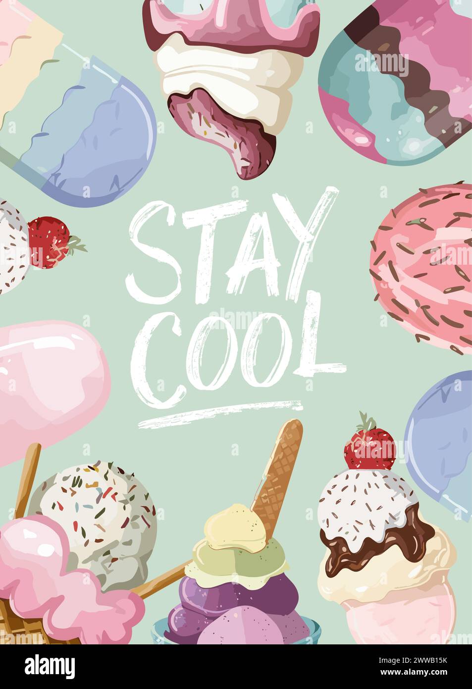 Milk postcard template Stock Vector Images - Alamy