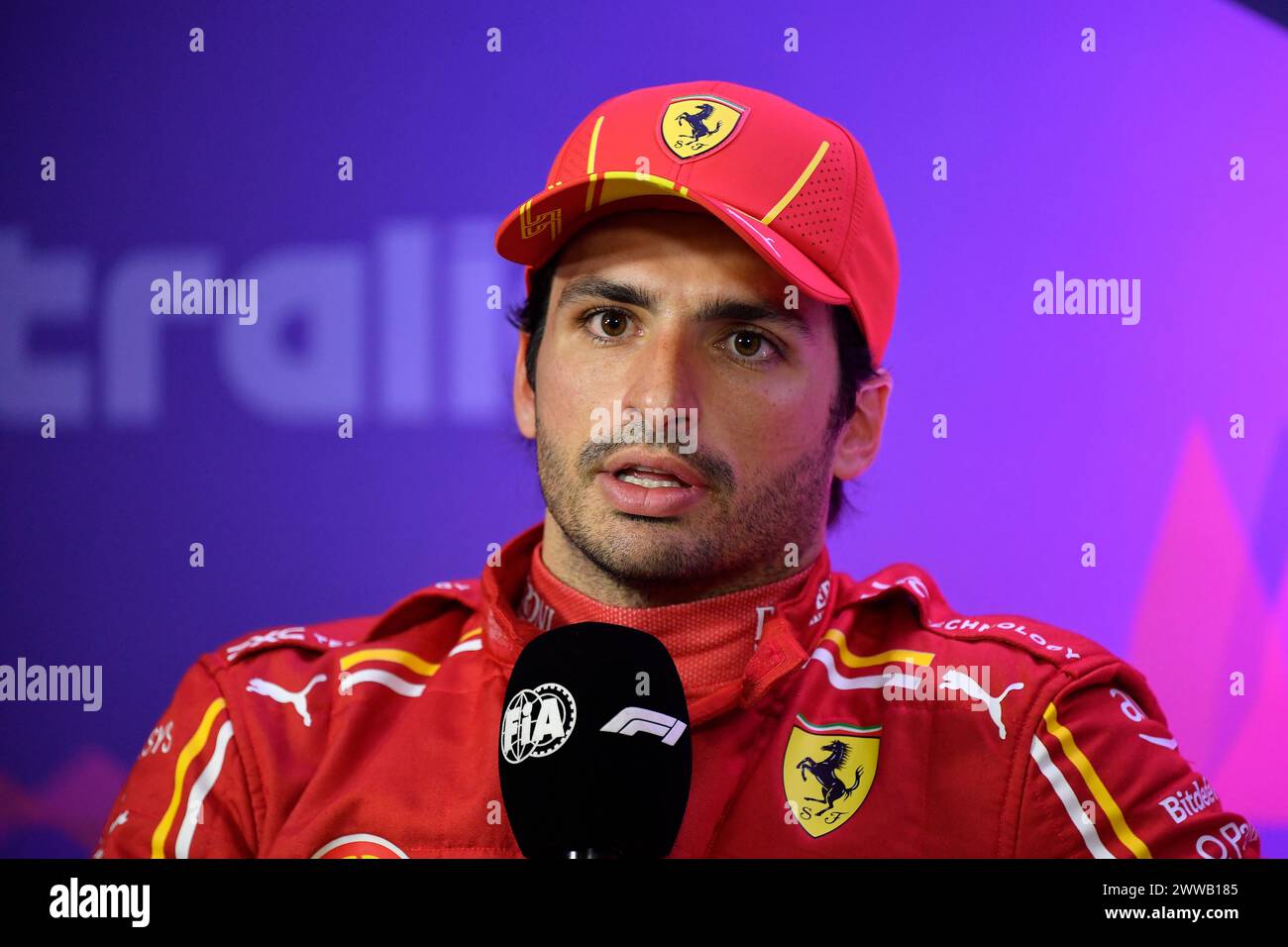 MELBOURNE, AUSTRALIA. 23 March 2024. 55 Carlos Sainz Jr. (ESP) Scuderia ...
