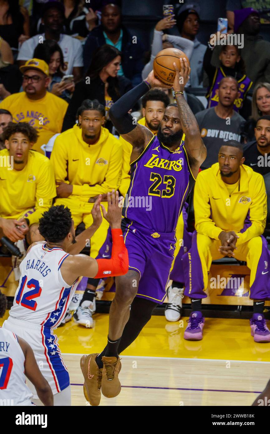 Lebron james lakers 2024 hi-res stock photography and images - Alamy