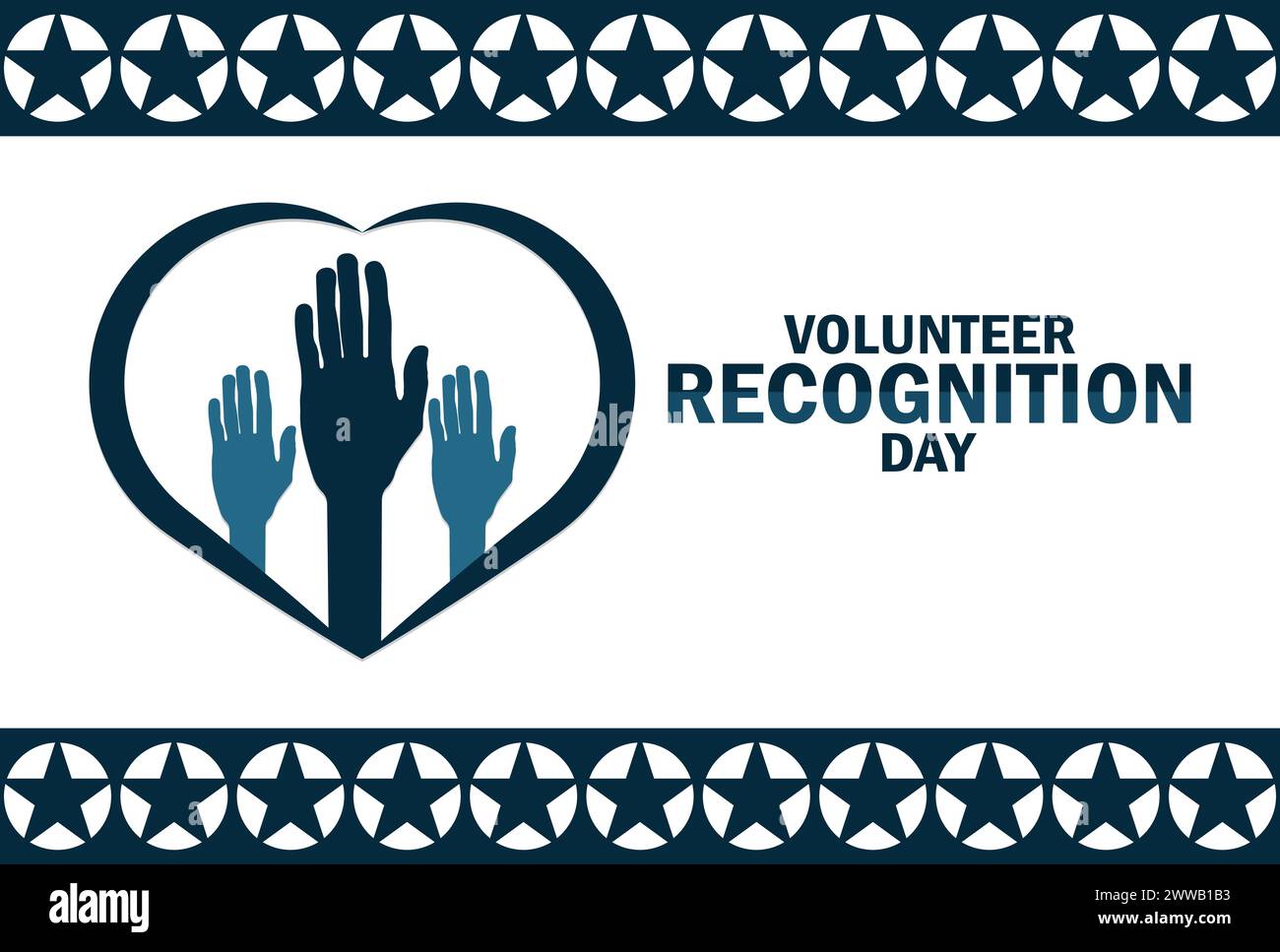 Volunteer Recognition Day. Holiday concept. Template for background ...