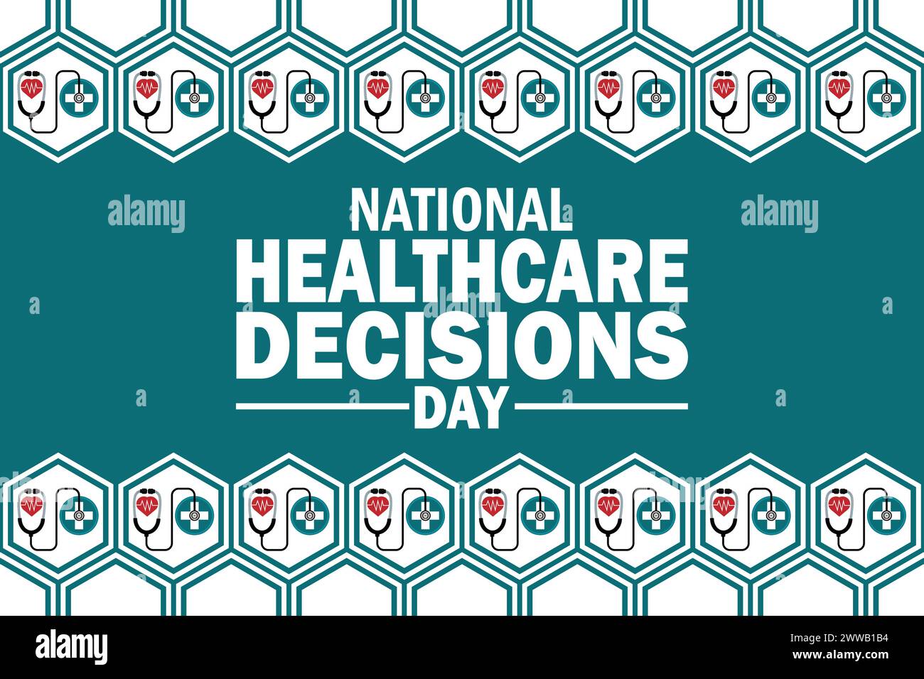 National Healthcare Decisions Day wallpaper with shapes and typography ...