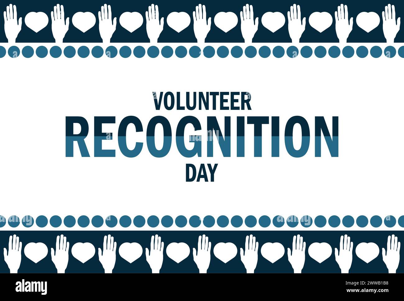 Volunteer Recognition Day wallpaper with shapes and typography ...