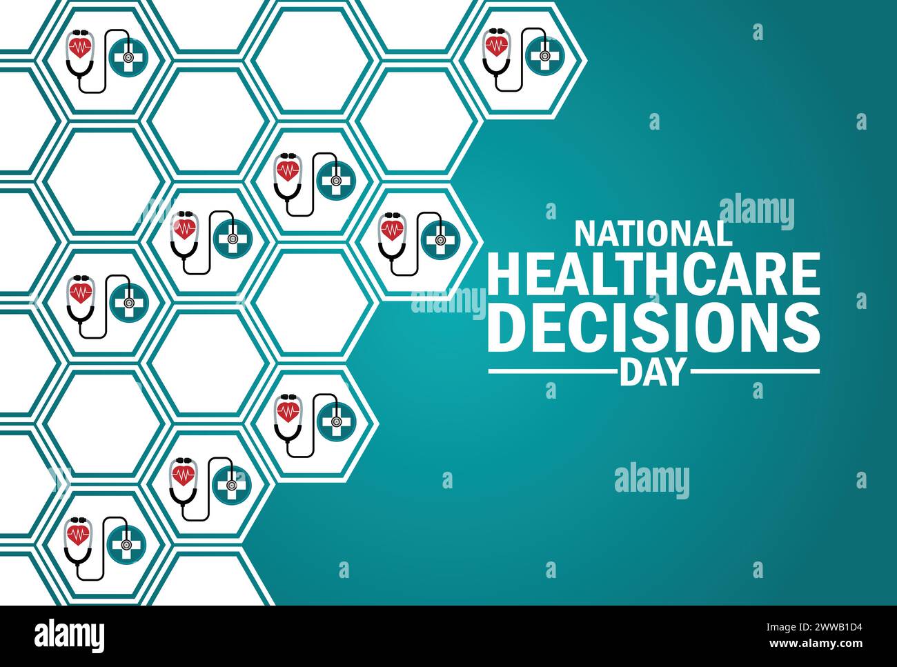 National Healthcare Decisions Day wallpaper with typography. National ...