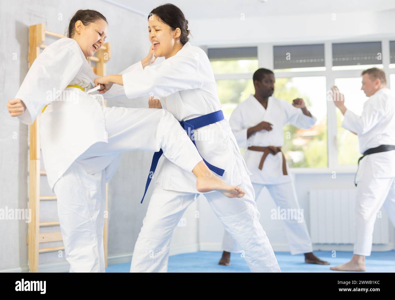 Multinational pupils train to perform defensive karate installations ...