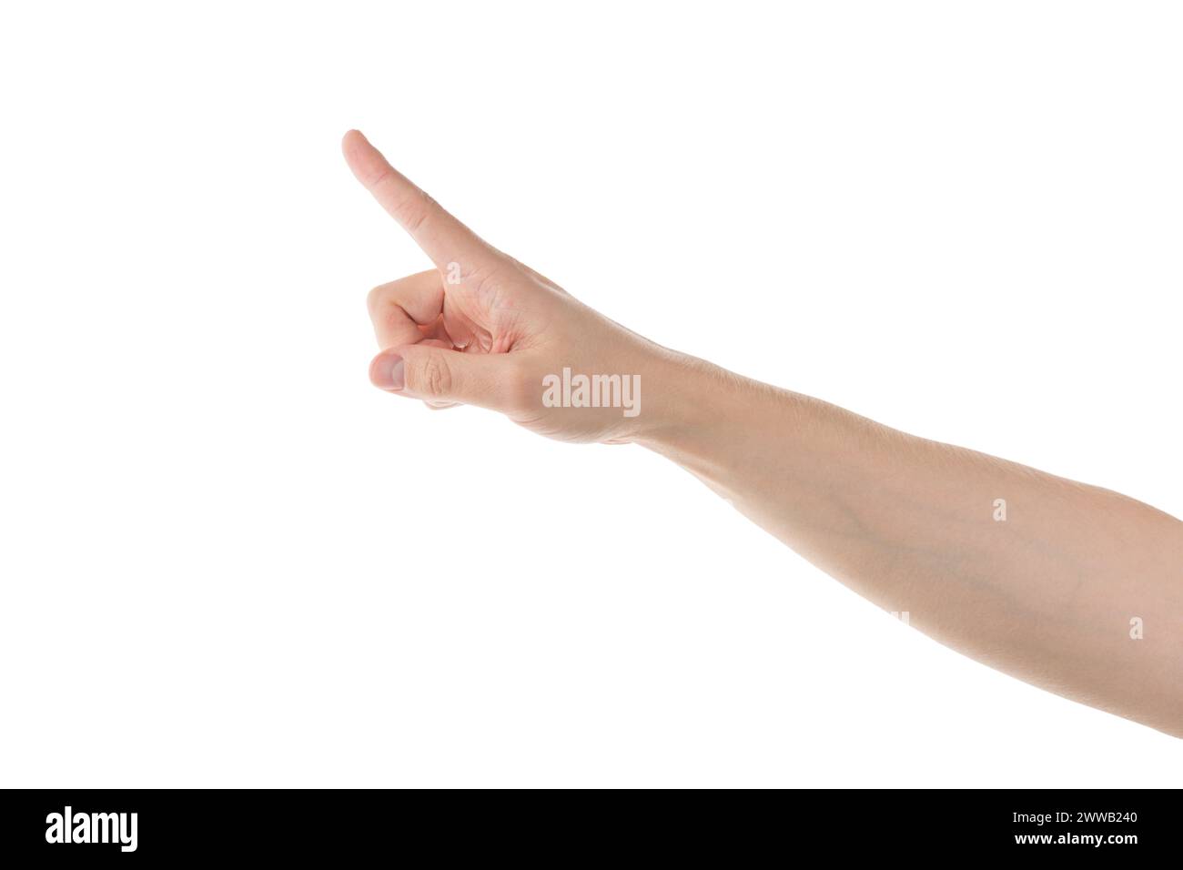 Hand side view male adult Cut Out Stock Images & Pictures - Alamy