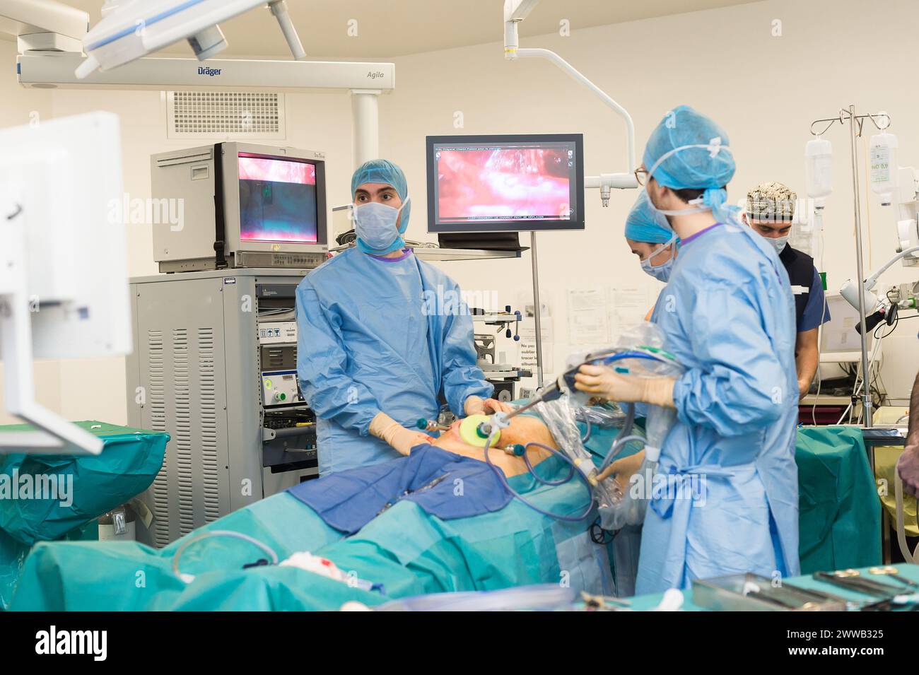 Report at Nice University Hospital, Pasteur Hospital Stock Photo - Alamy