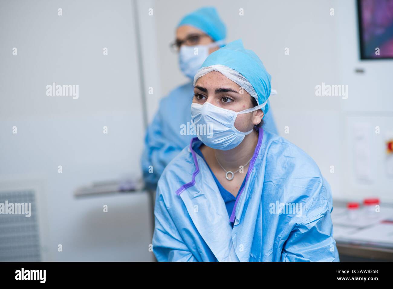 Report at the Nice University Hospital, Pasteur Hospital Stock Photo ...