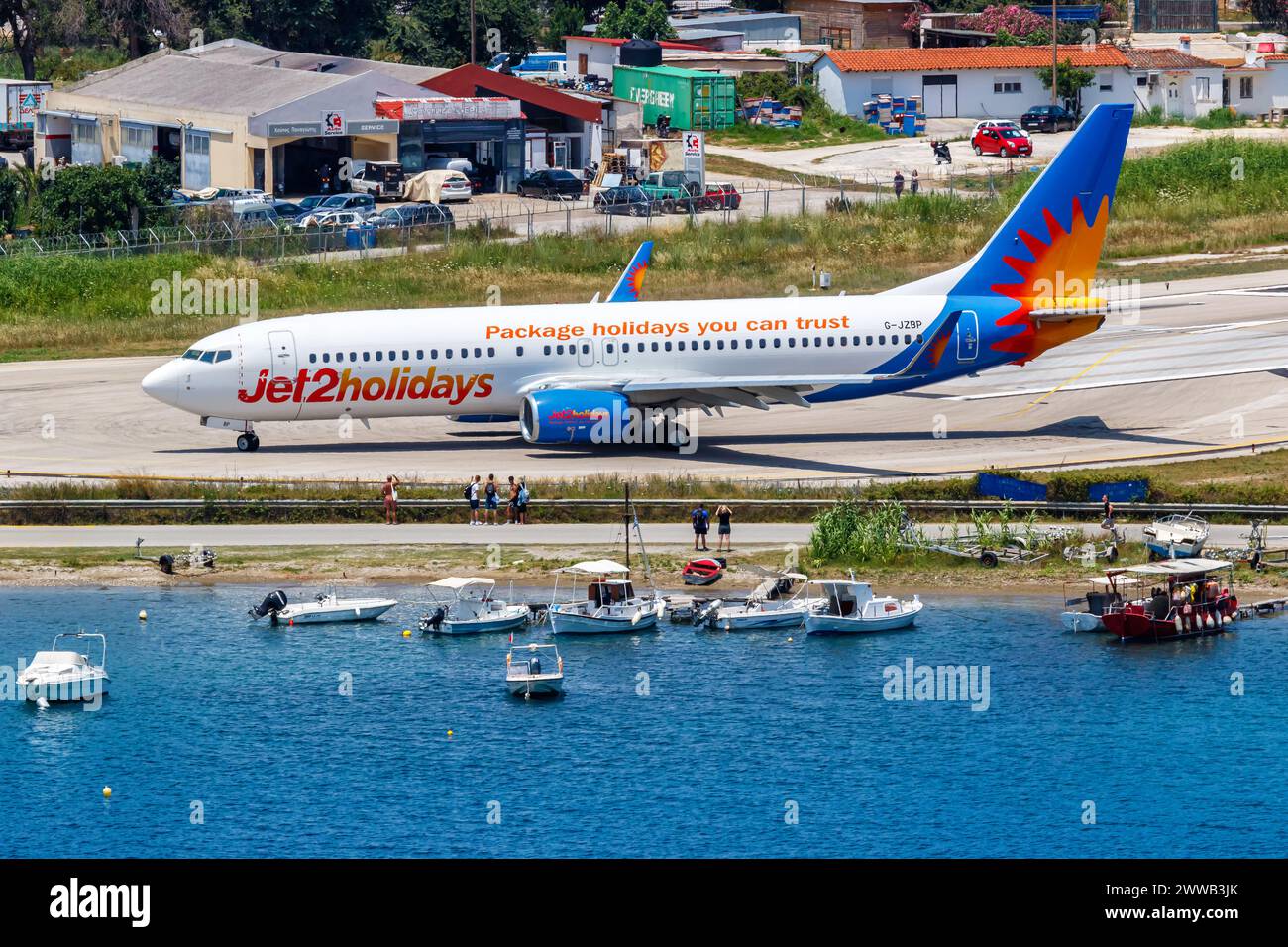 Skiathos, Greece - June 30, 2023: Jet2 Boeing 737-800 airplane at ...