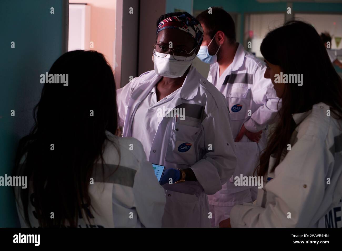 Meeting of the medical team in the emergency department of a university ...