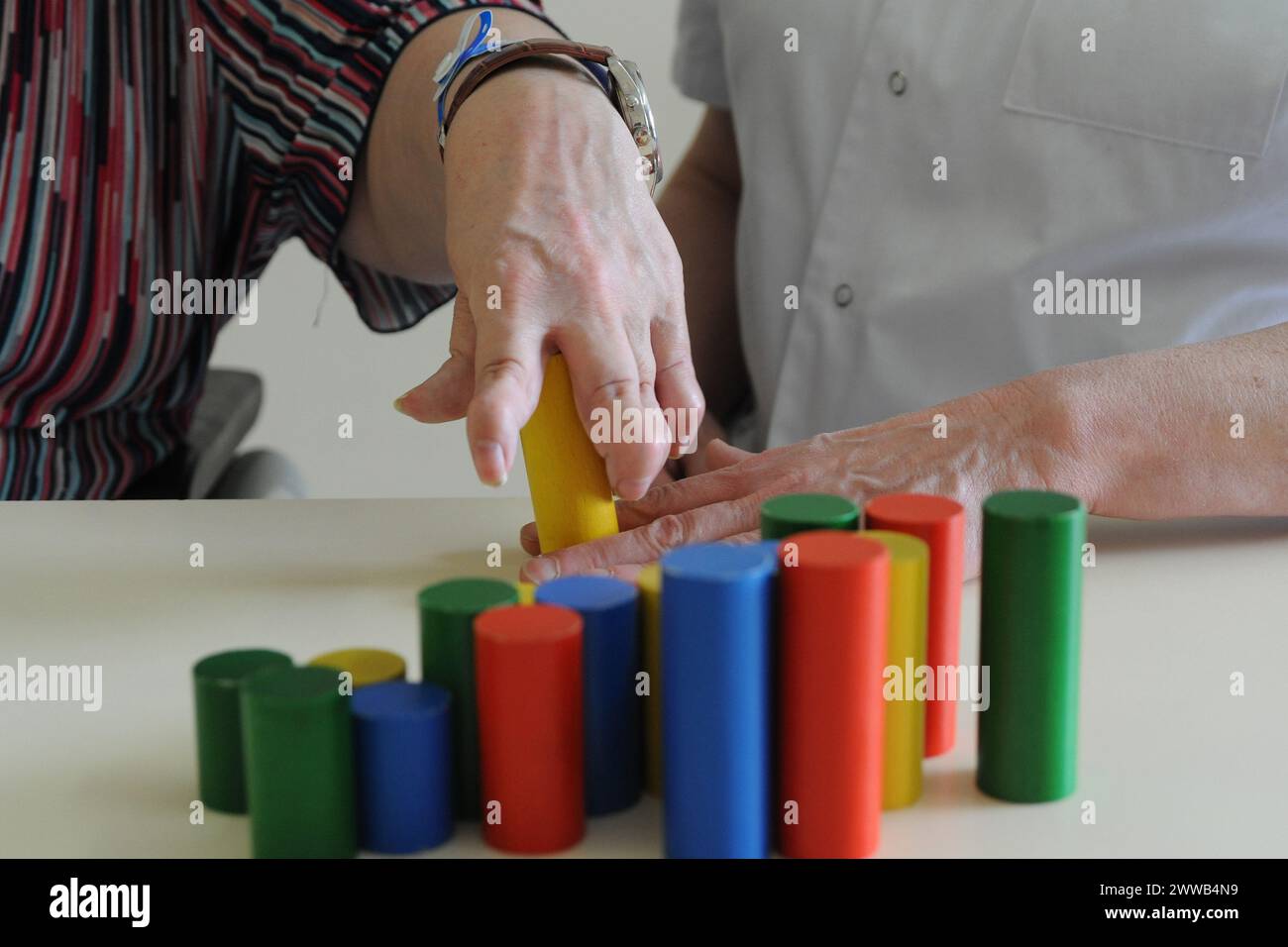 Occupational therapy session in the aftercare and rehabilitation ...