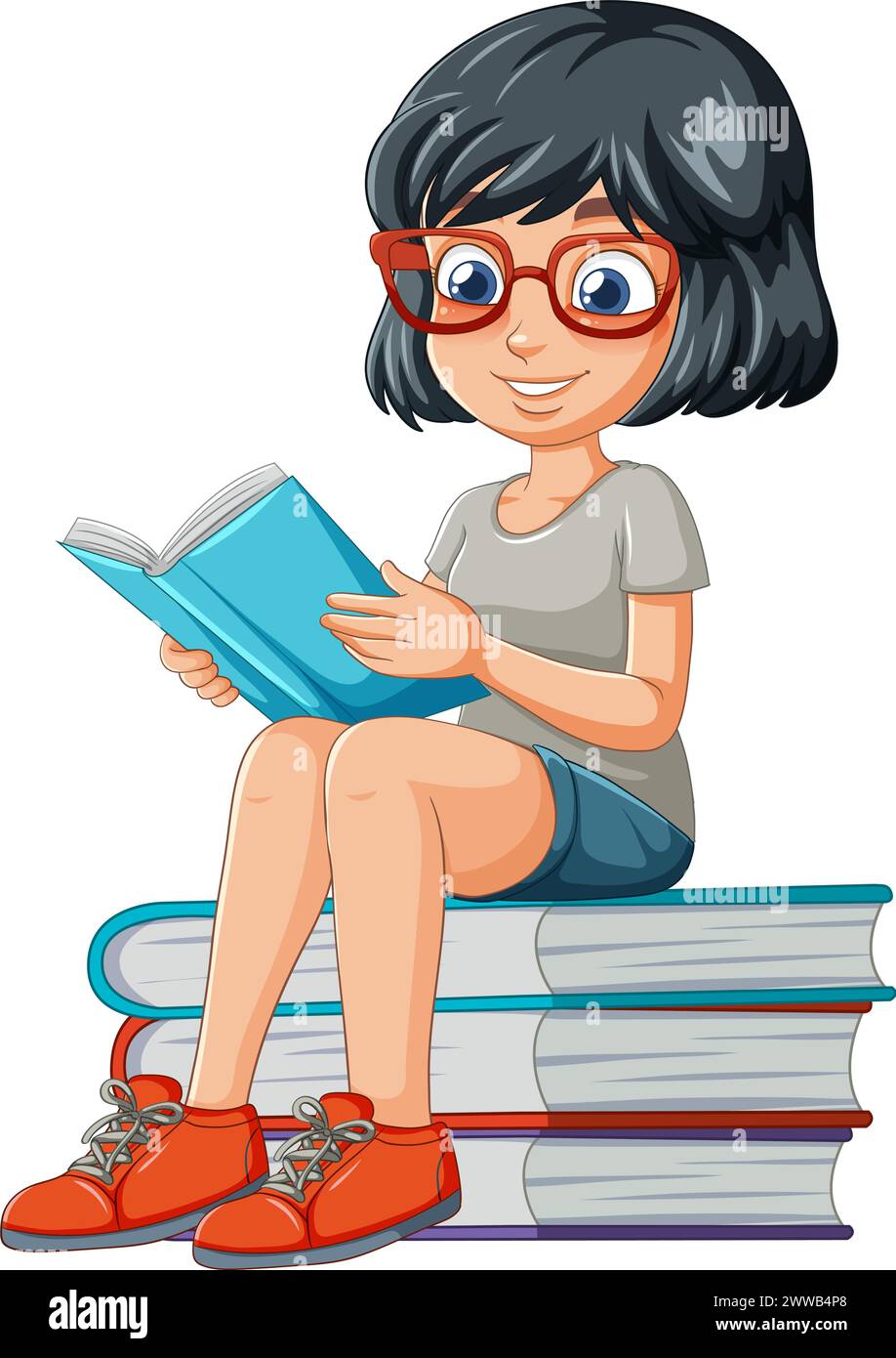 Focused on reading Cut Out Stock Images & Pictures - Alamy