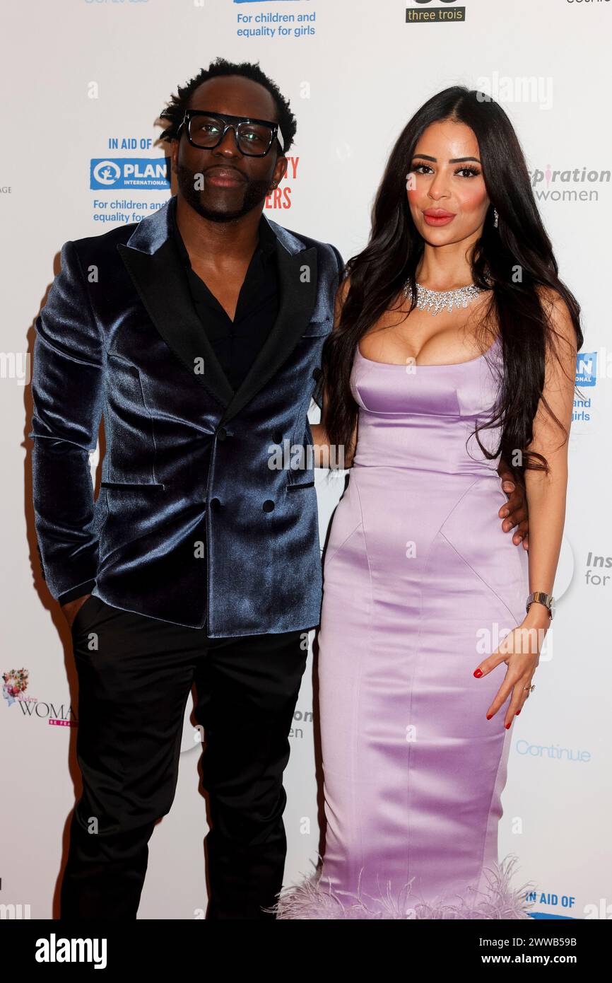 London, UK. 22nd Mar, 2024. Tre Lowe and Enas Daeki attend the ...