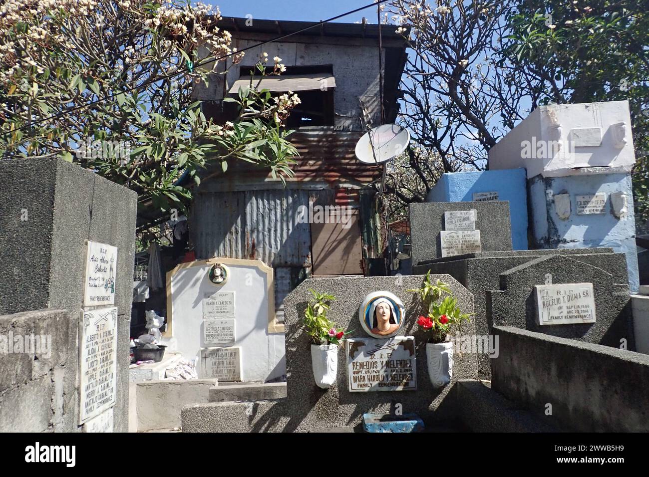 Poor living in Passay Cemetery in Manila-Philippines Stock Photo - Alamy