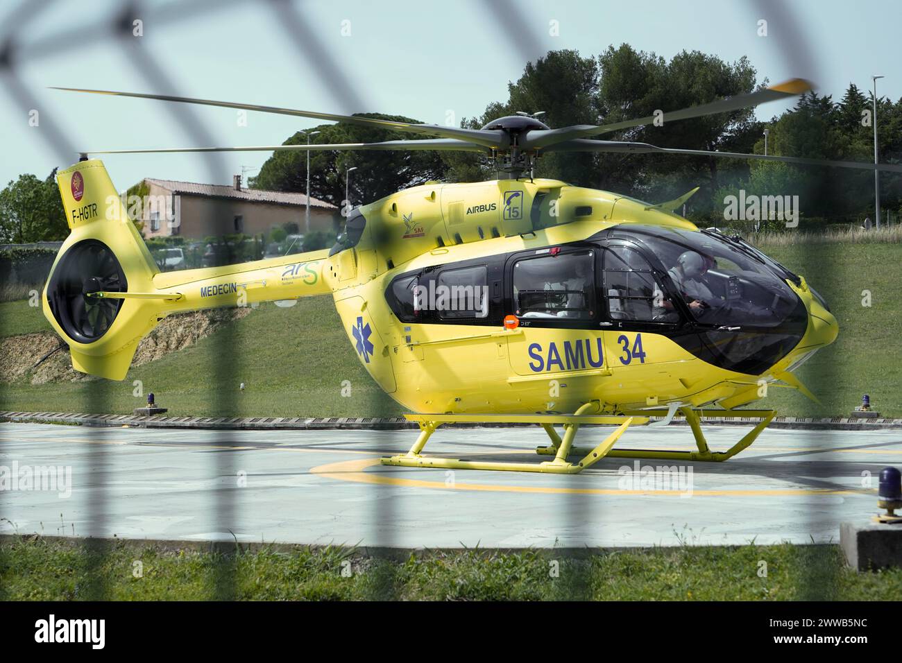 The SMUR helicopter transports patients 7 days a week, 24 hours a day ...