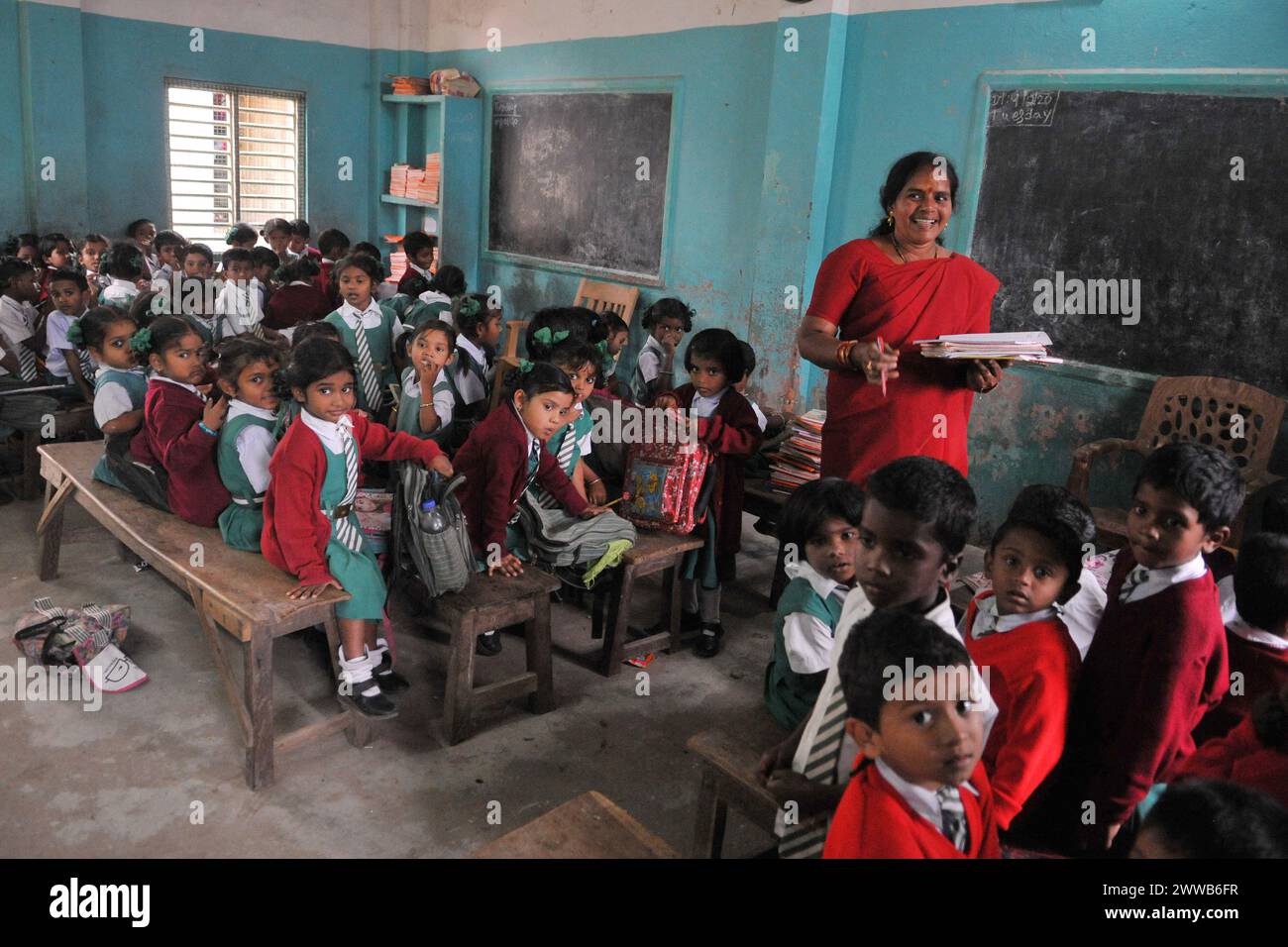 Primary school classes in Puri Odisha-INDIA Stock Photo - Alamy