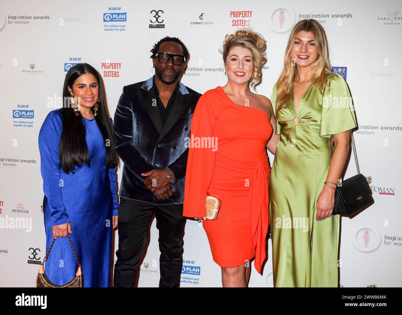 Amina Khan, Tre Lowe, Marnie Swindells and Flo Edwards attend the ...