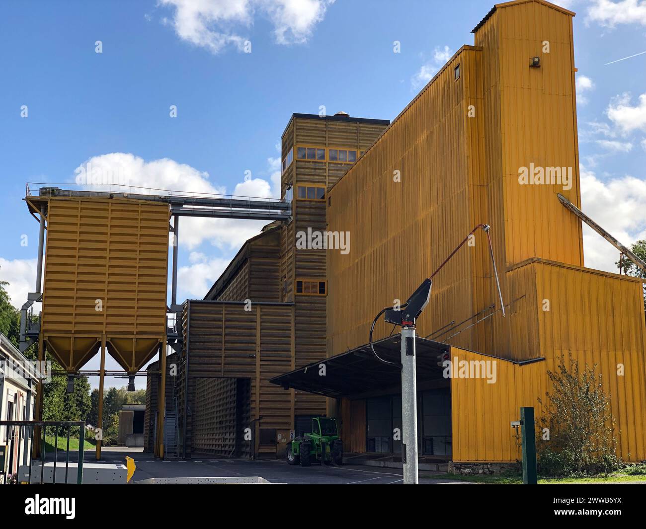 Silos near a railway line. Hauts-de-France has many silos near stations ...