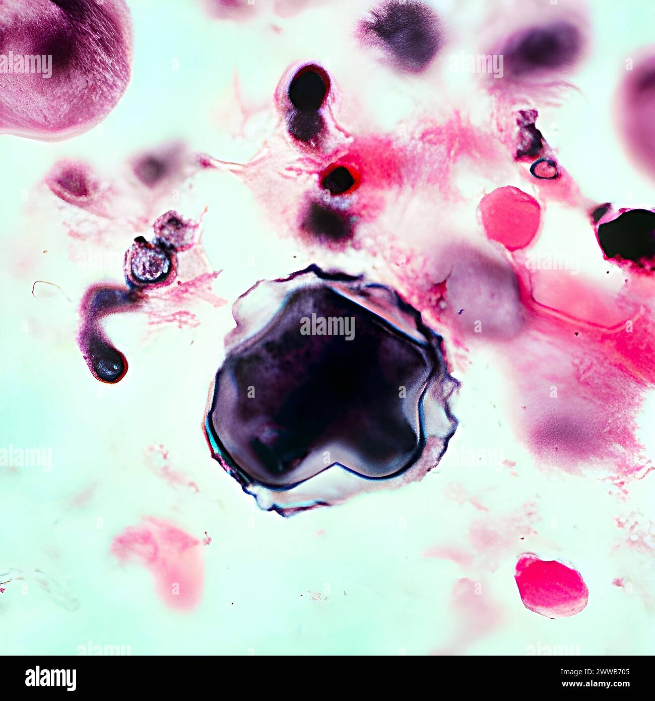 Acanthamoeba is a microscopic, free-living amoeba, or amoeba (single ...