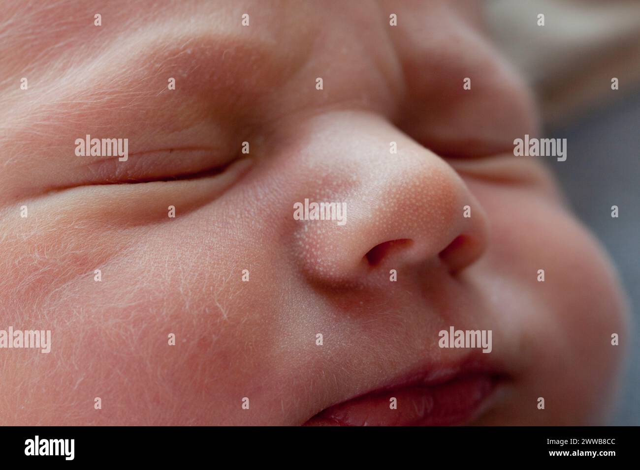 Newborn Baby Frowning