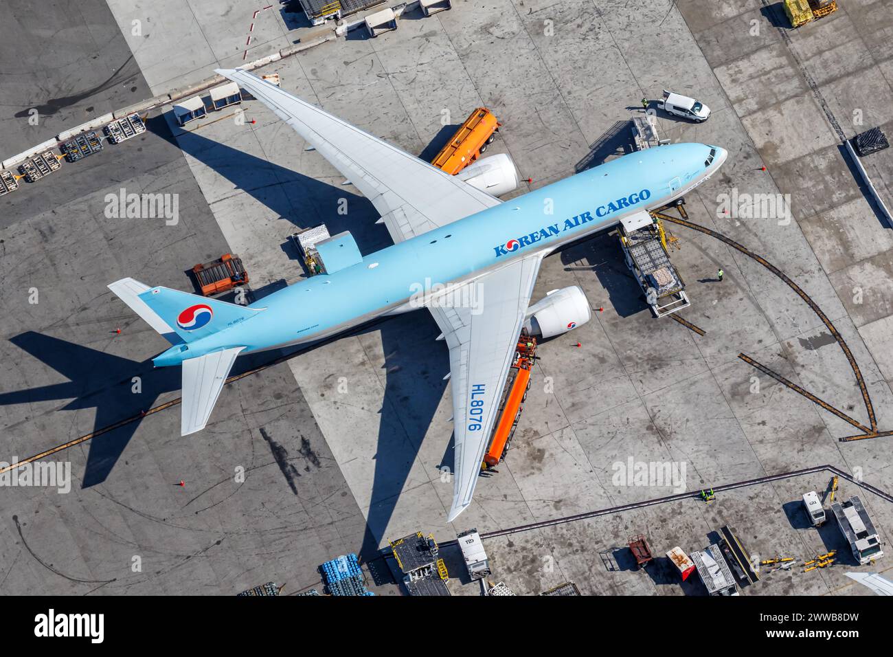 Los Angeles, United States - November 4, 2022: Korean Air Cargo Boeing ...