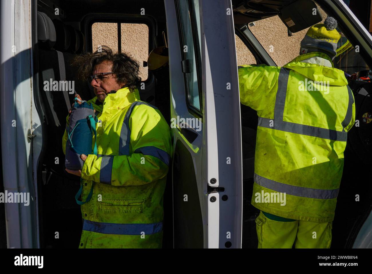 Disabled workers during green space maintenance workshops. These ...
