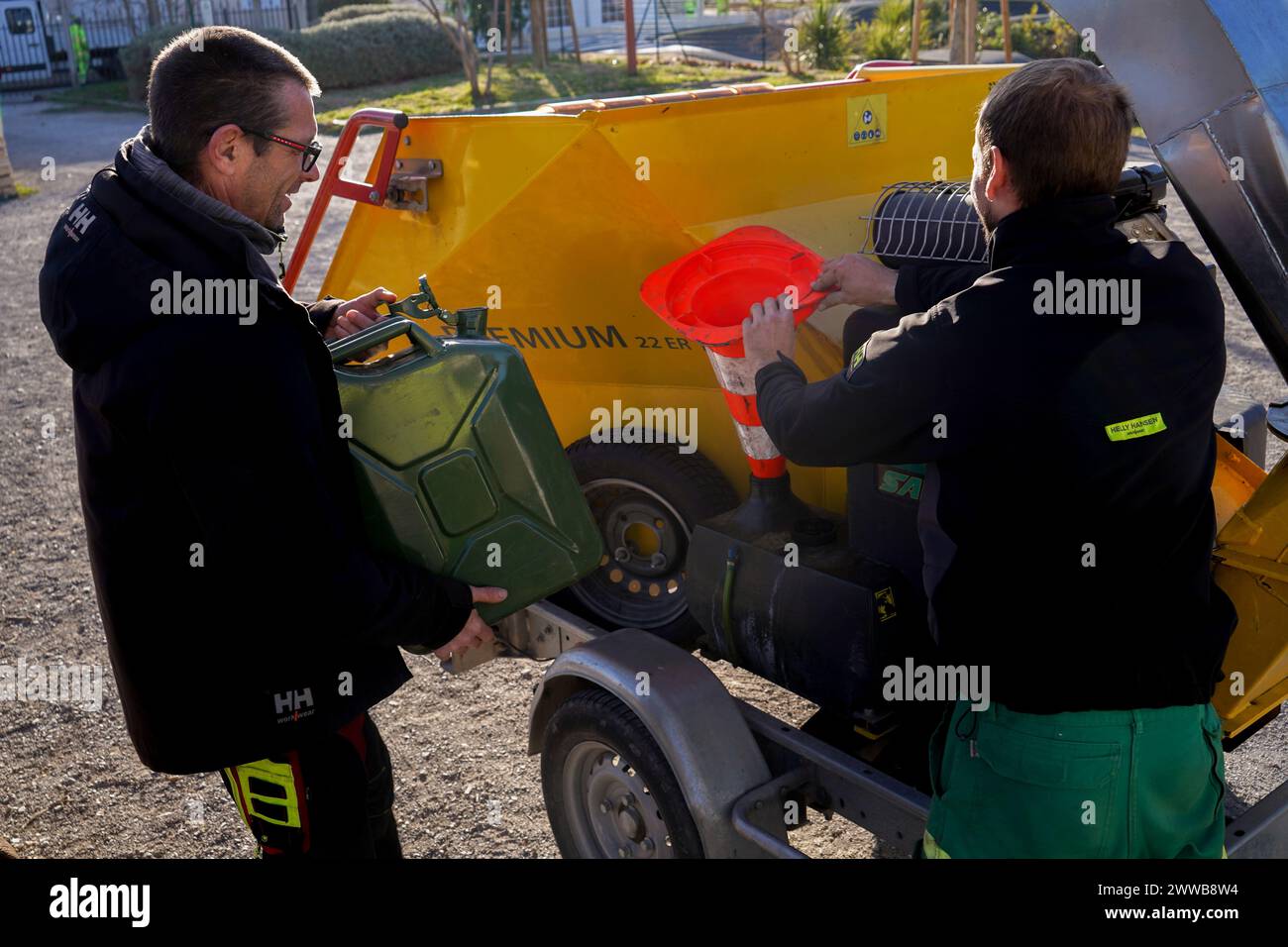 Disabled workers during green space maintenance workshops. These ...