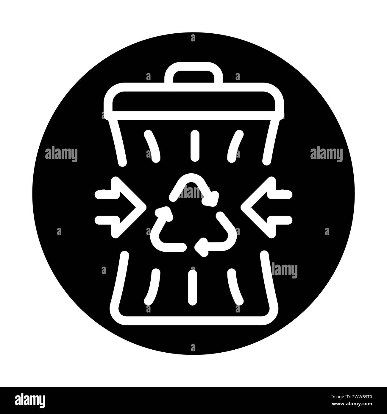 Waste upcycle color flat icon. Zero waste lifestyle. Eco friendly ...