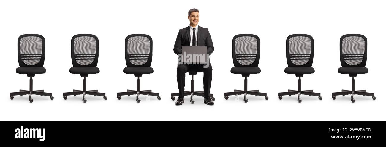 Empty office chair white background hi-res stock photography and images ...
