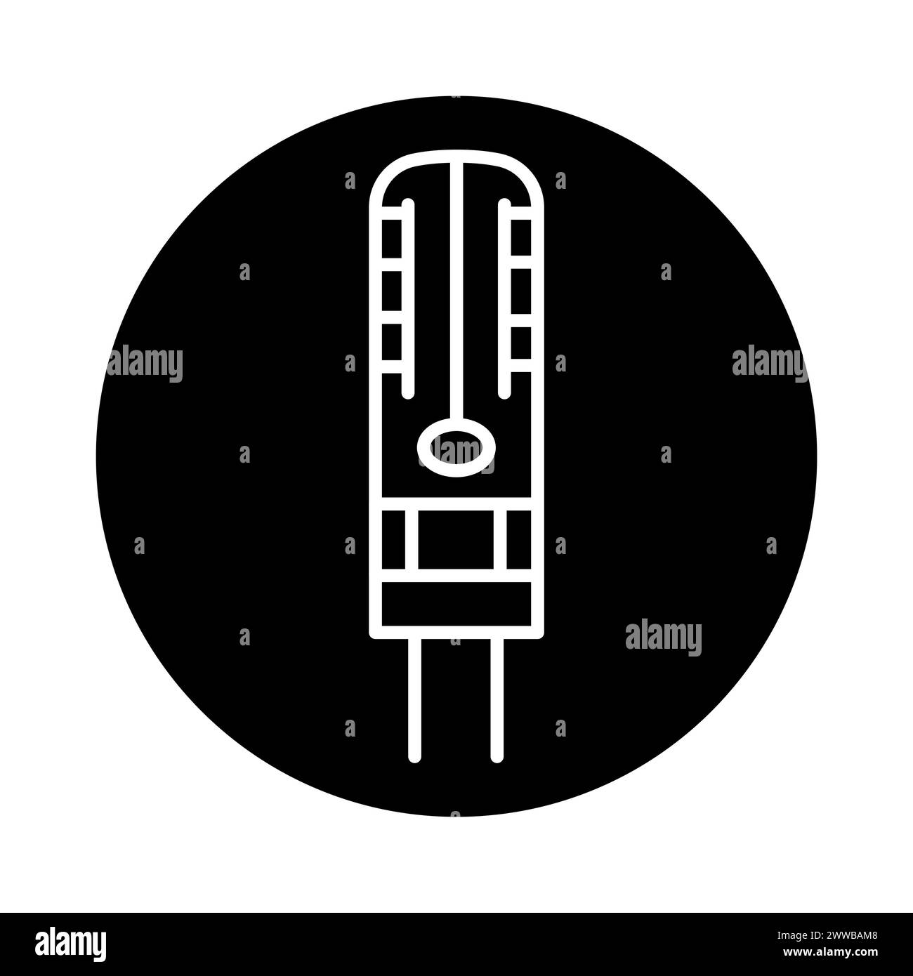 Capsule, G LED lamp black line icon. Pictogram for web page, mobile app ...