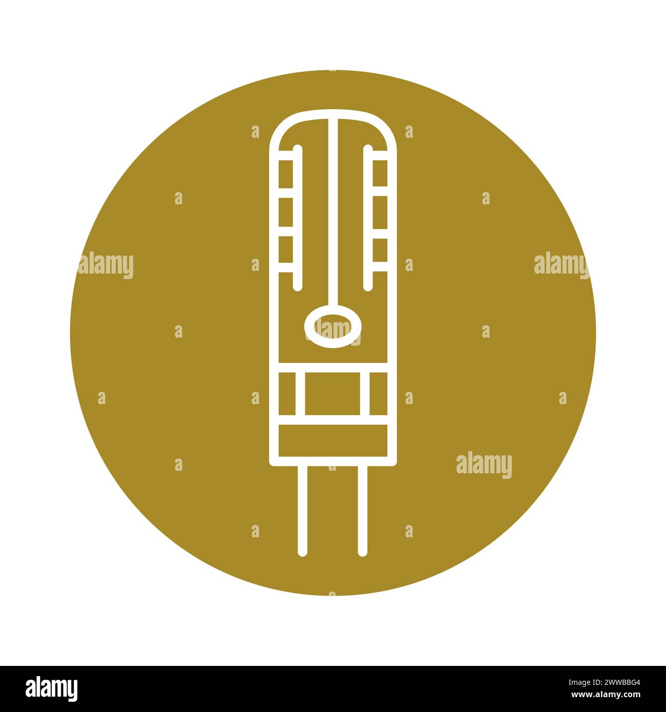 Capsule, G LED lamp black line icon. Pictogram for web page, mobile app ...