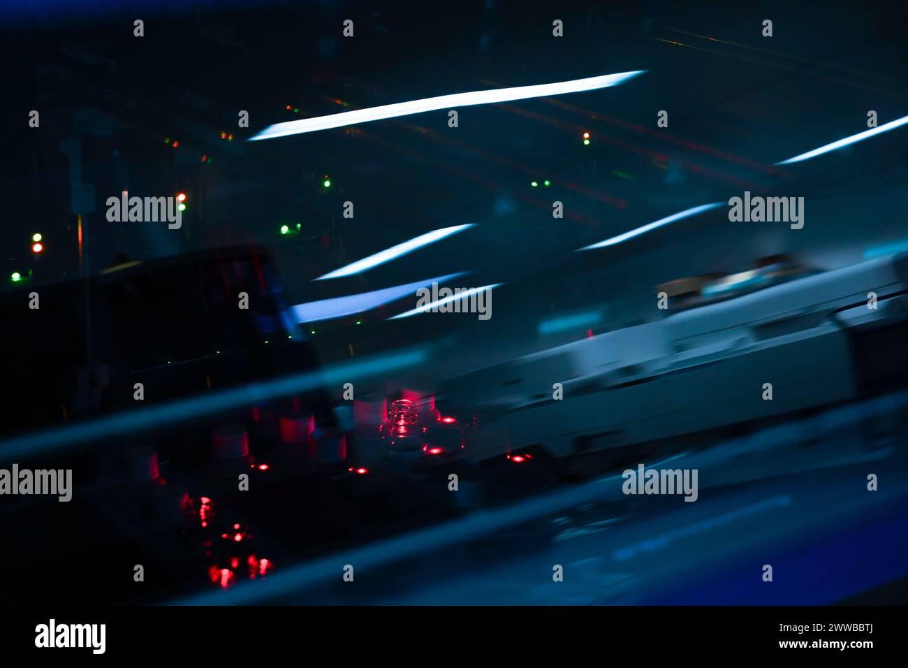 Technical platform of the Inovie 34 laboratory . A technician handling ...