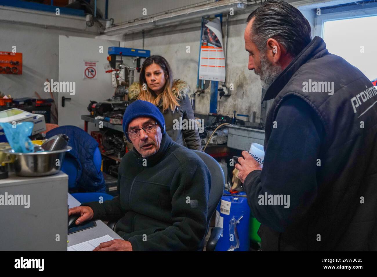 Business immersion of five workers from the mechanical workshop of an ...