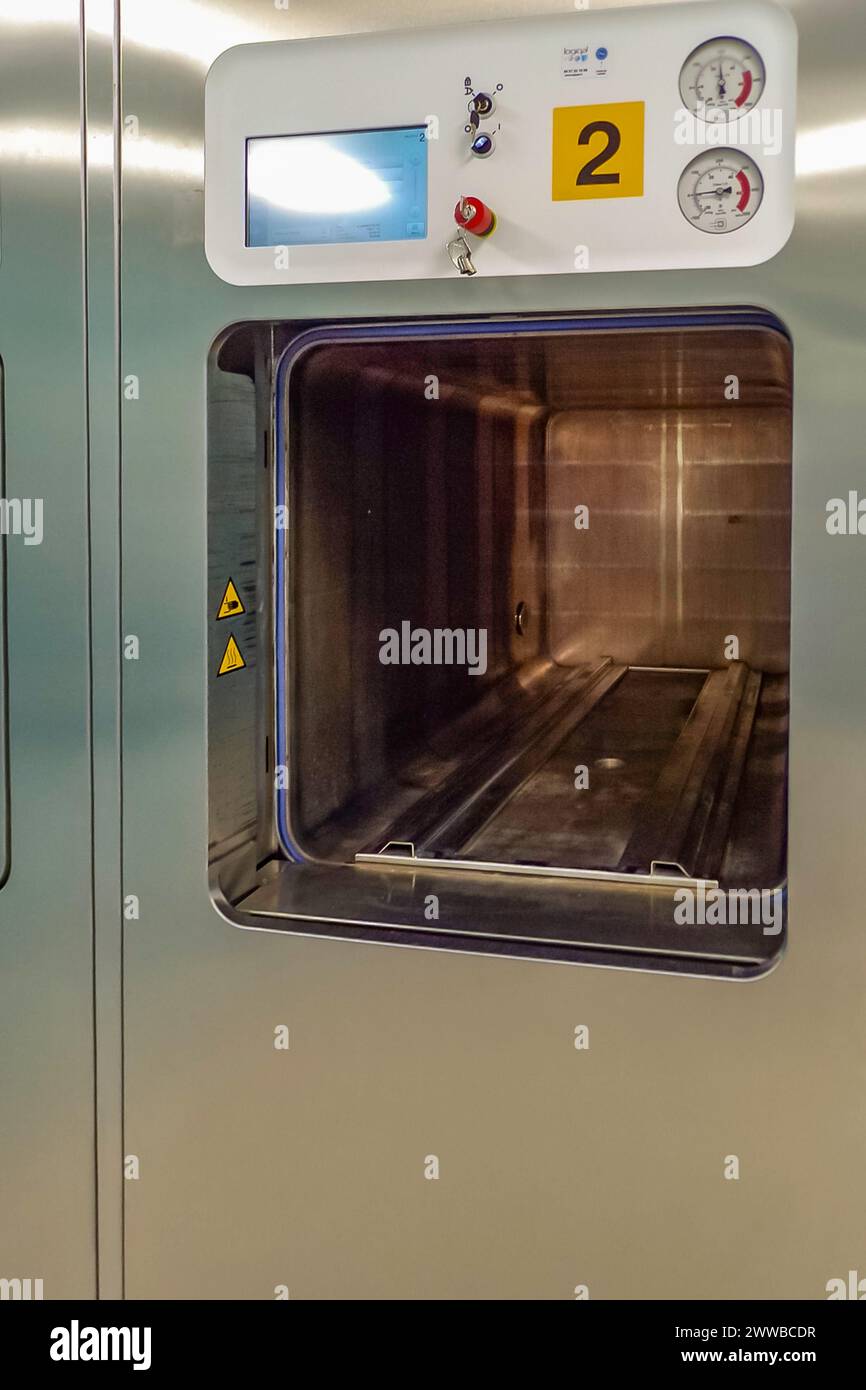 Open autoclave sterilizer Stock Photo - Alamy