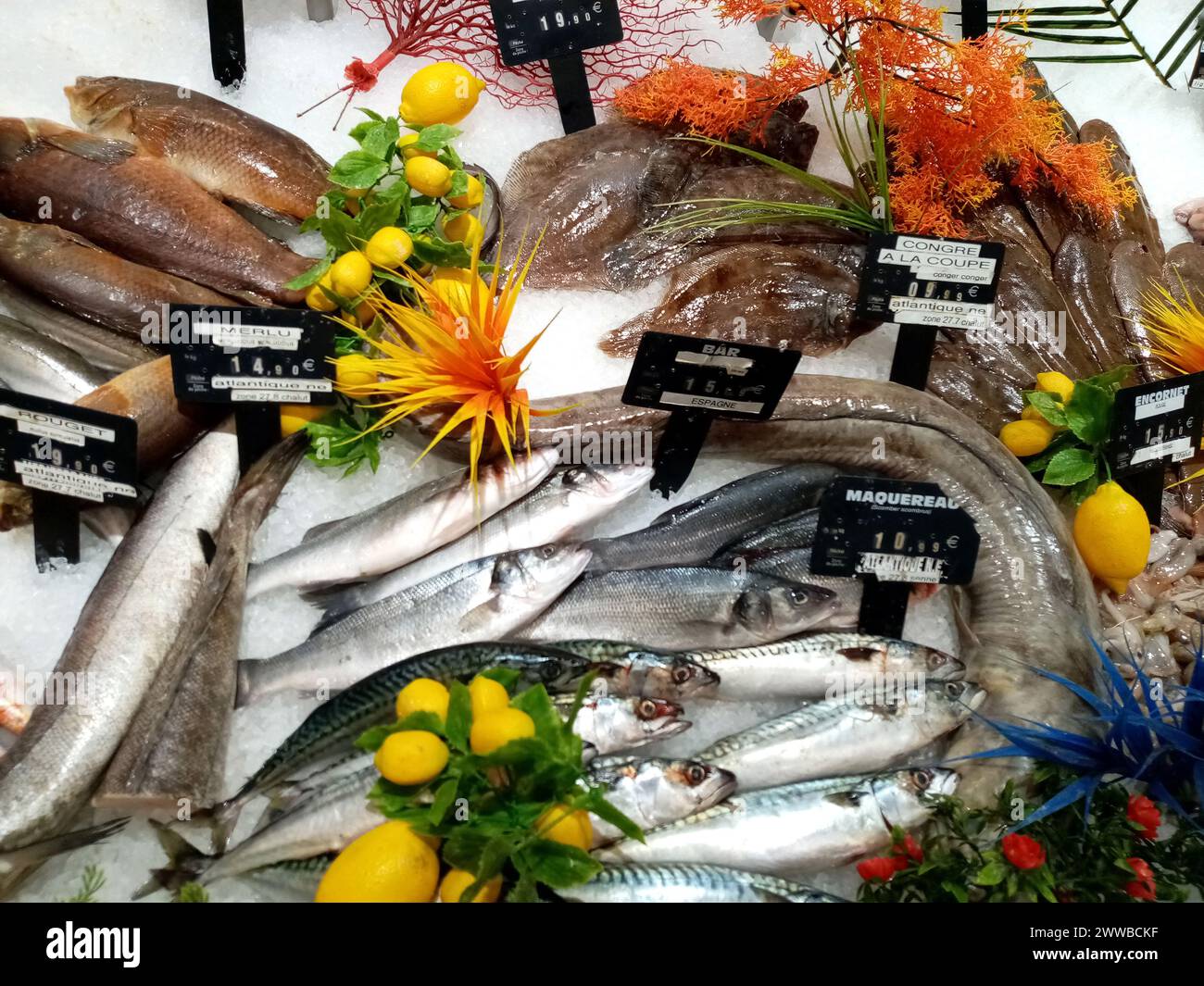 Food department fishmonger Stock Photo - Alamy