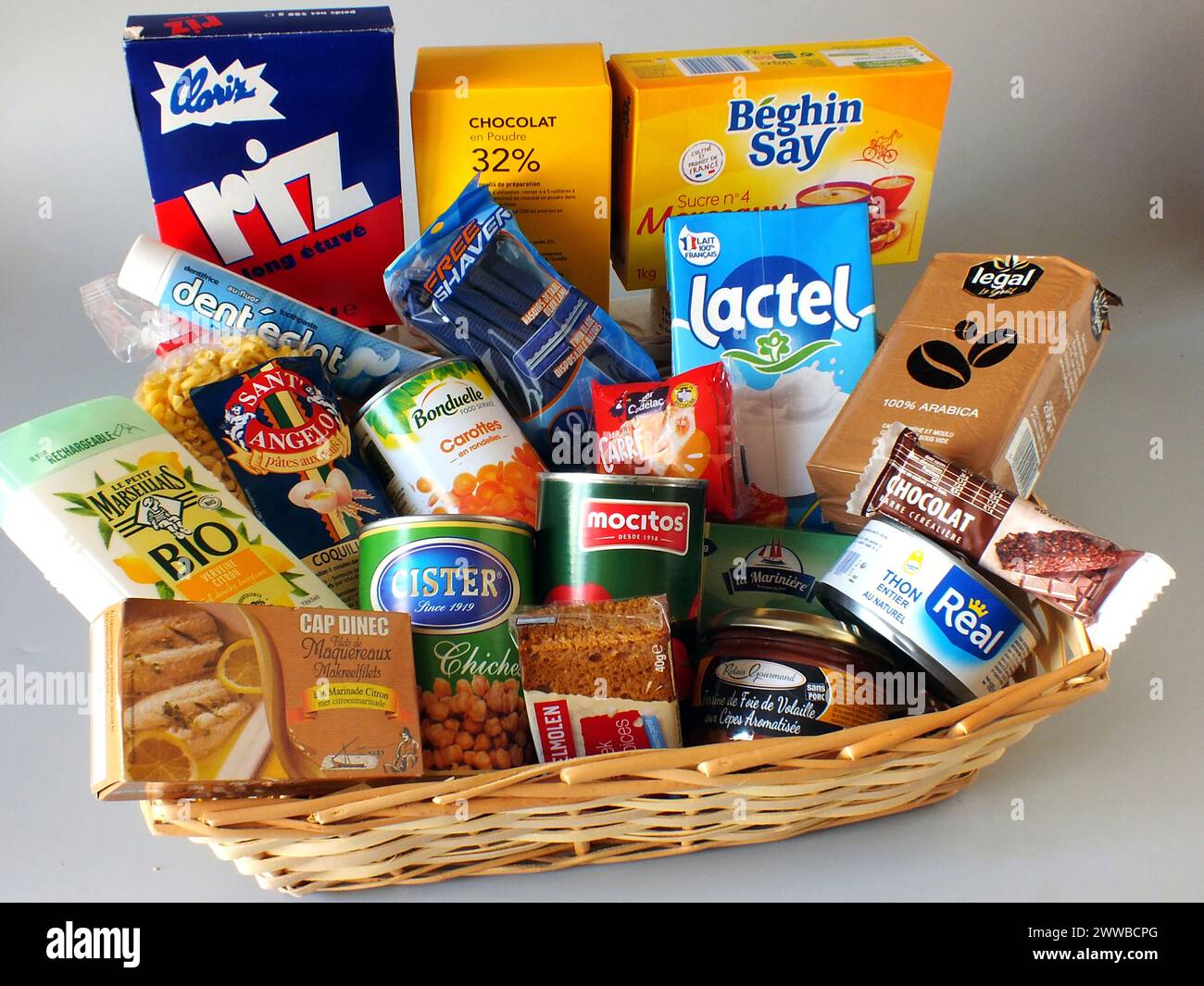 Anti-inflation shopping basket Stock Photo - Alamy