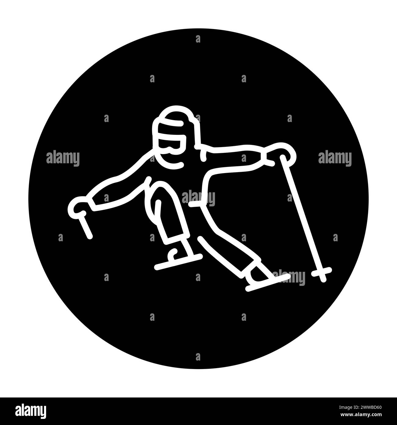 Skier in alps mountain Cut Out Stock Images & Pictures - Alamy