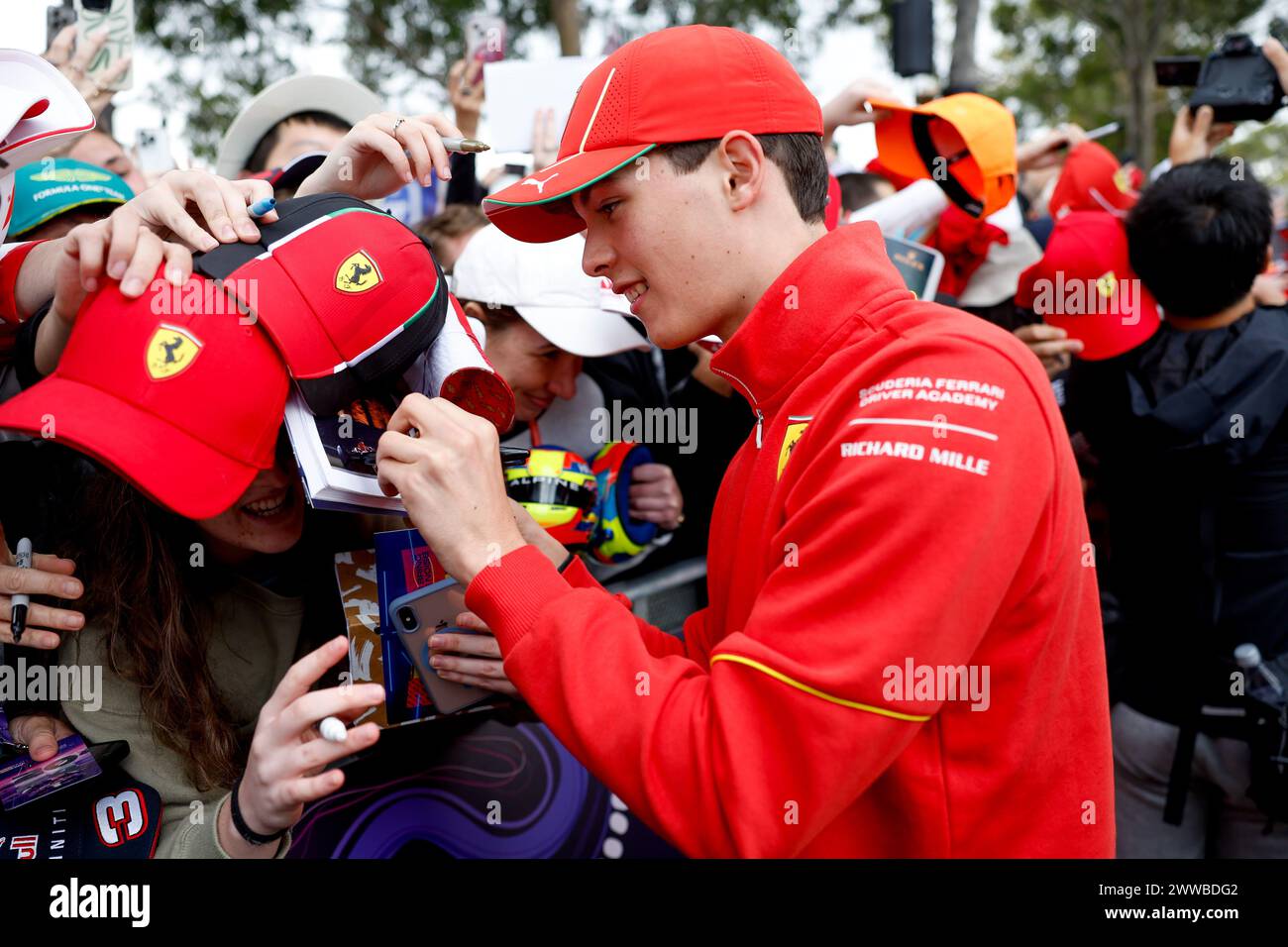 Melbourne, Australie. 23rd Mar, 2024. BEARMAN Oliver, Ferrari Driver ...