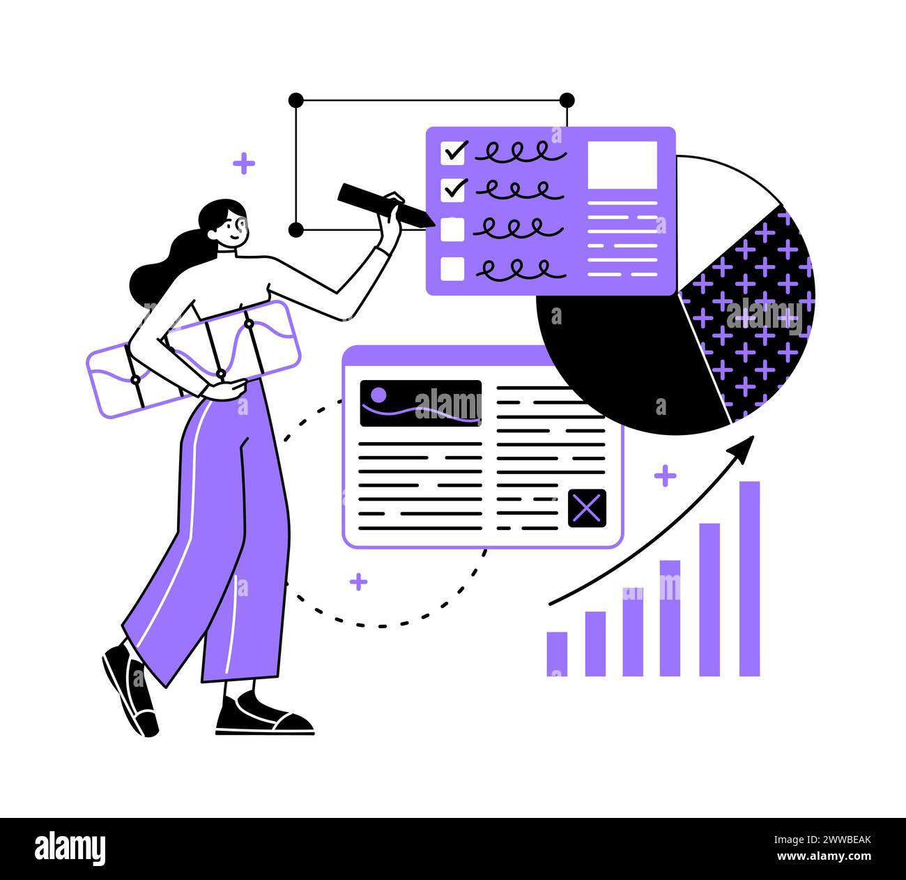 Working person vector vectors Stock Vector Images - Alamy