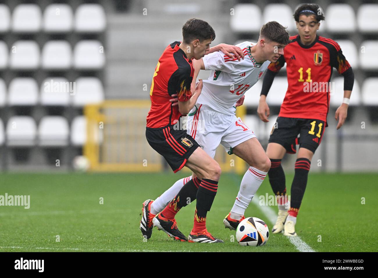 Tubize, Belgium. 22nd Mar, 2024. Andreas Verstraeten (8) of Belgium ...