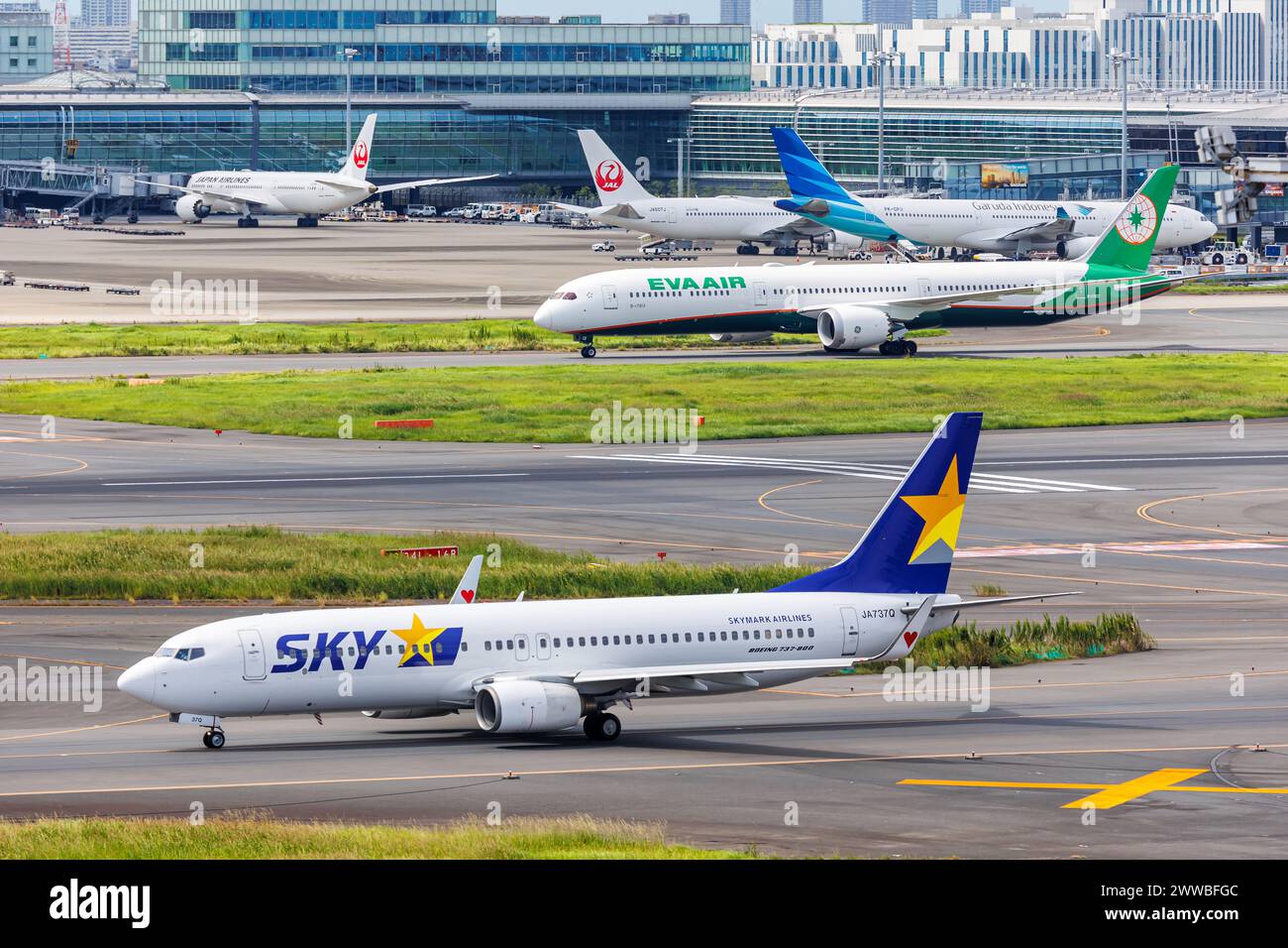 Tokyo, Japan - September 25, 2023: Airplanes at Tokyo Haneda Airport ...
