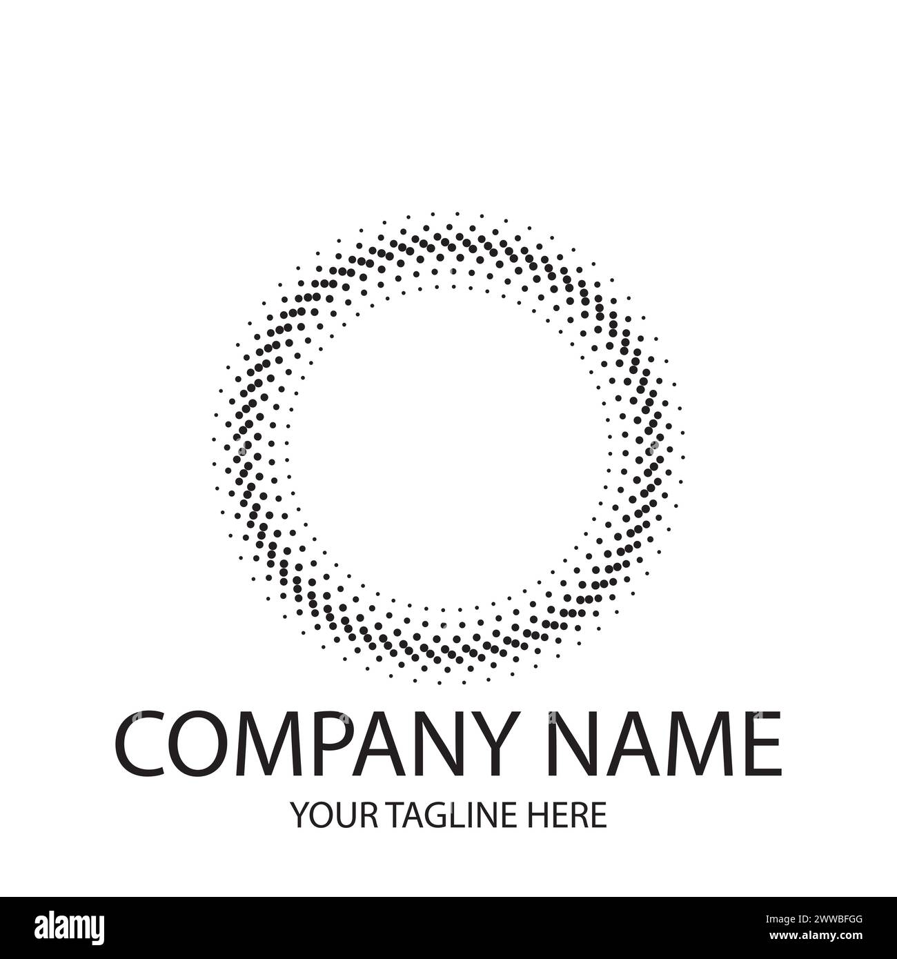 Simple halftone logo vector illustration Stock Vector Image & Art - Alamy