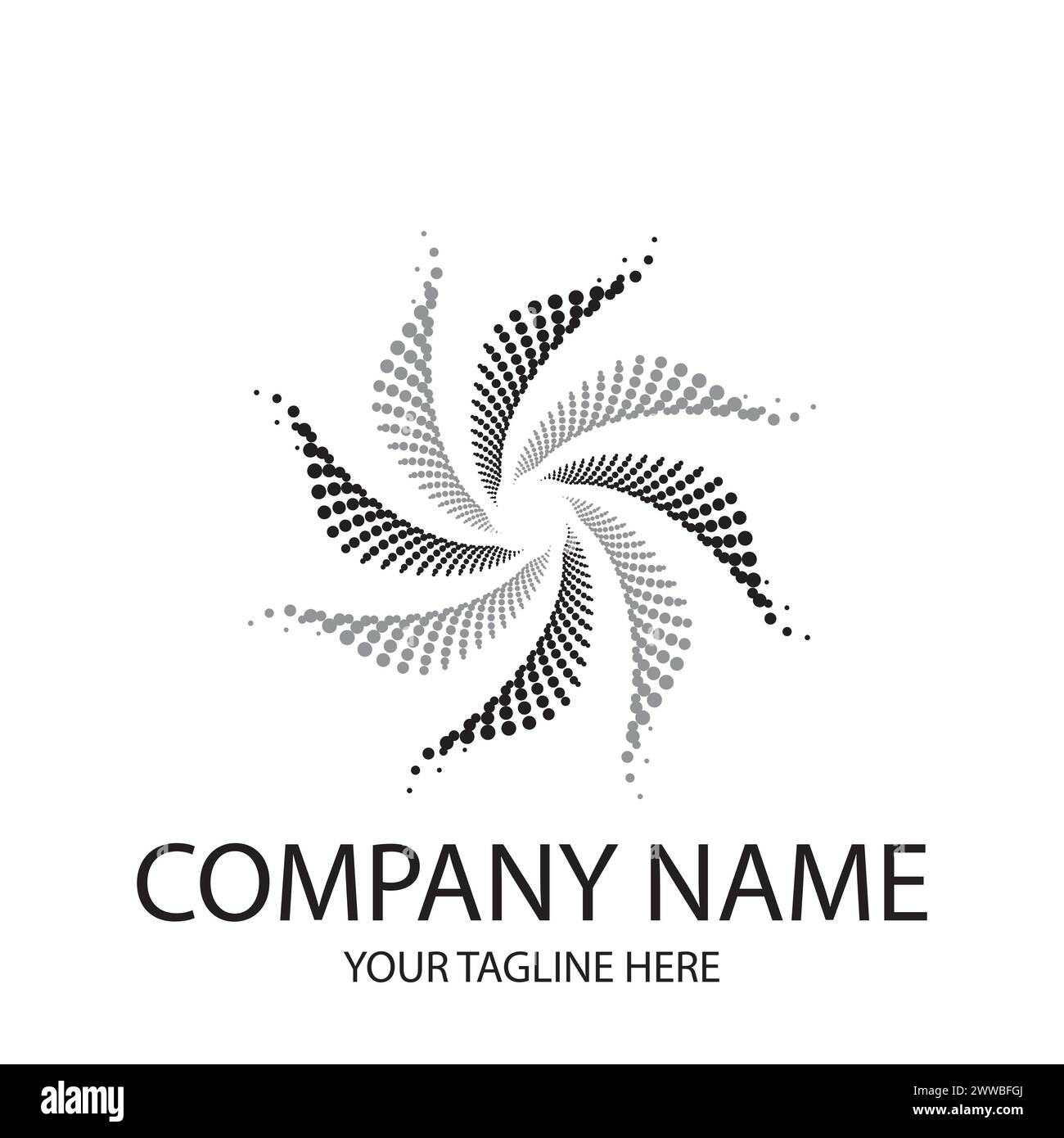 Simple halftone logo vector illustration Stock Vector Image & Art - Alamy