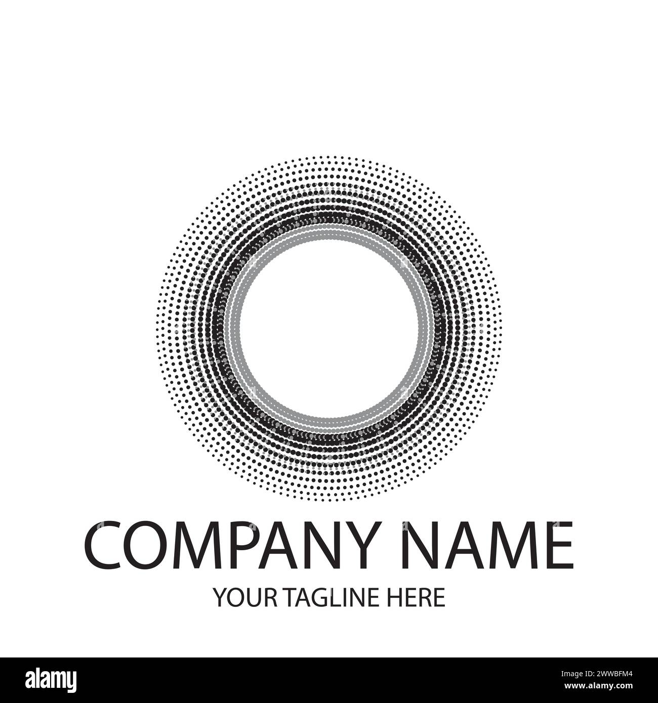 Simple halftone logo vector illustration Stock Vector Image & Art - Alamy