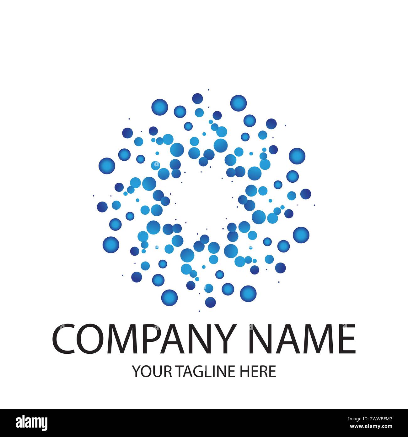 Simple halftone logo vector illustration Stock Vector Image & Art - Alamy