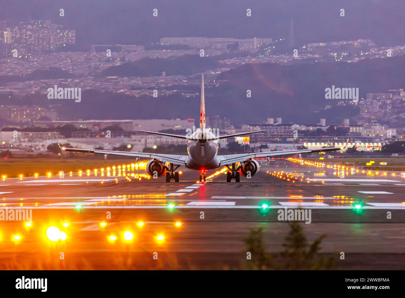 Osaka, Japan - October 1, 2023: Japan Airlines JAL Boeing 737-800 ...