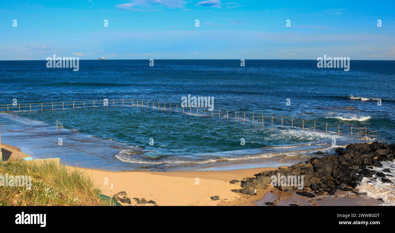 Towradgi Rock Pool north of Wollongong, NSW, Australia. Artificial ...