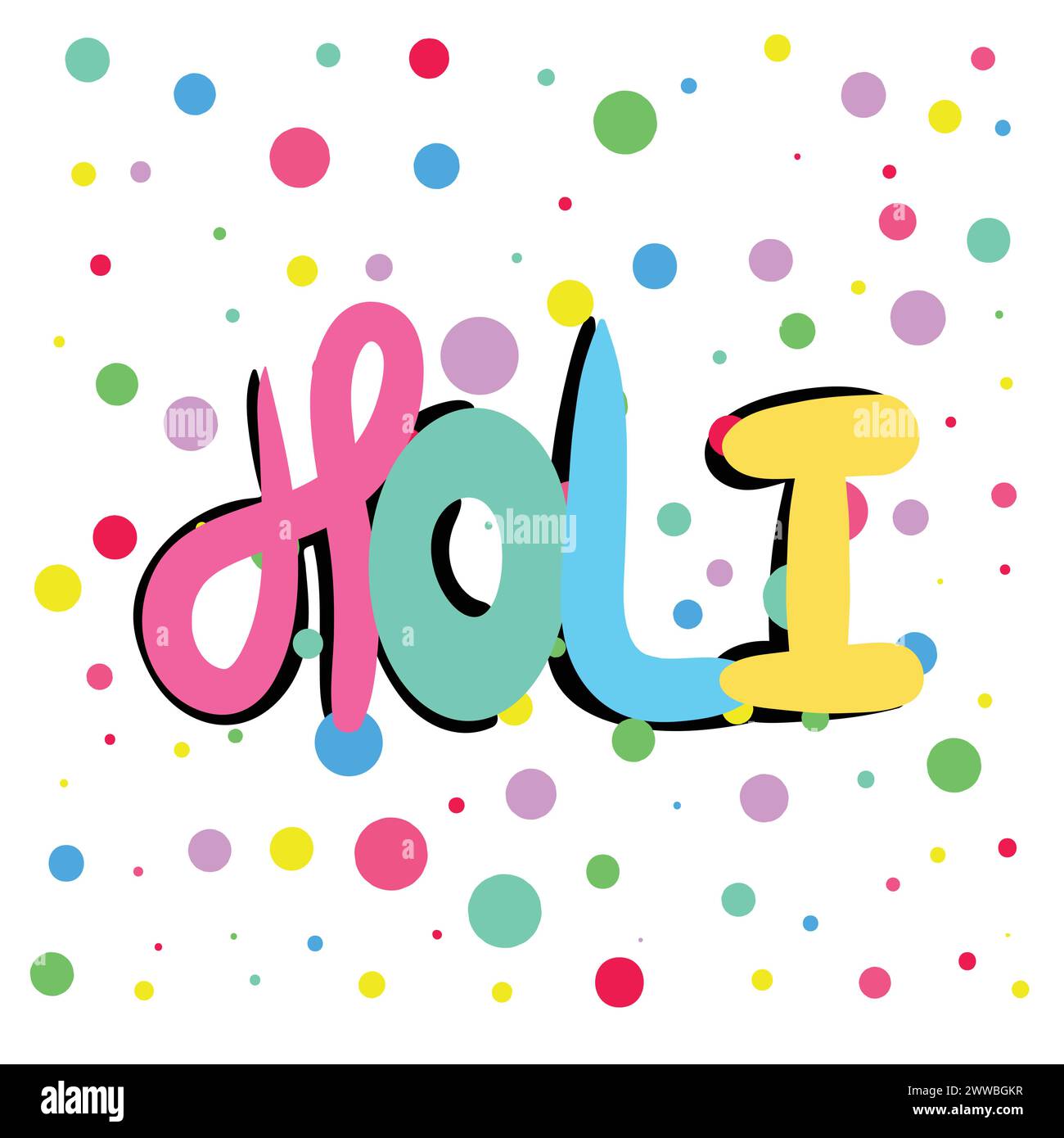 Holi Festival Poster Stock Vector Image & Art - Alamy